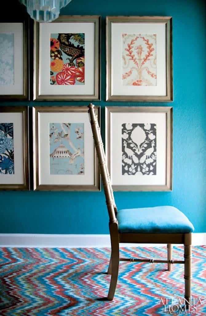 DIY Wall Art Projects with Wallpaper