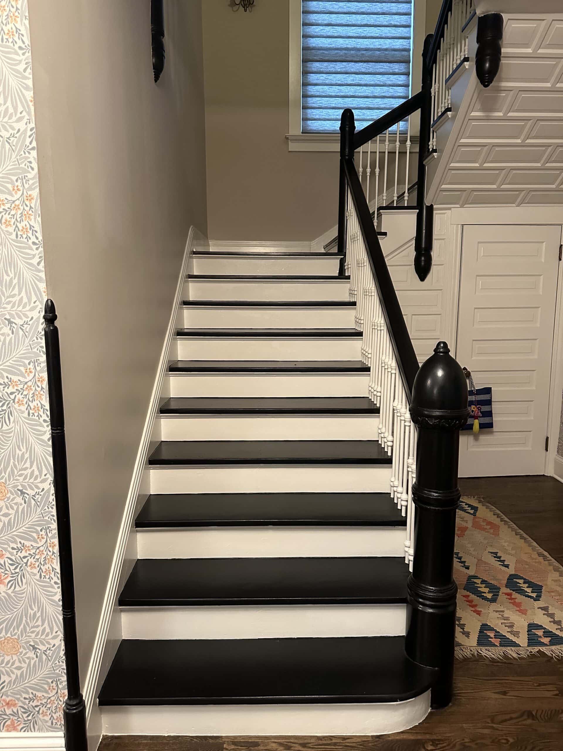 Striped Stair Runner Reveal with Roger Oates Design